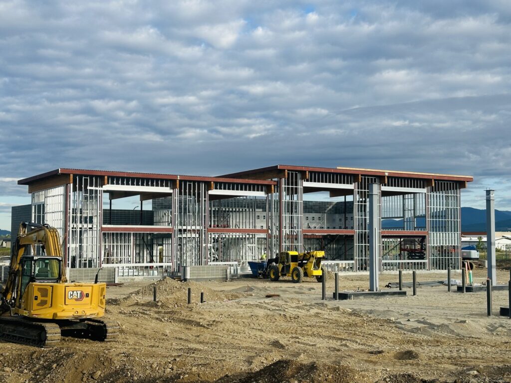 STEEL FRAMING POWERS POST FALLS CONVENIENCE STORE BUILD | CWallA